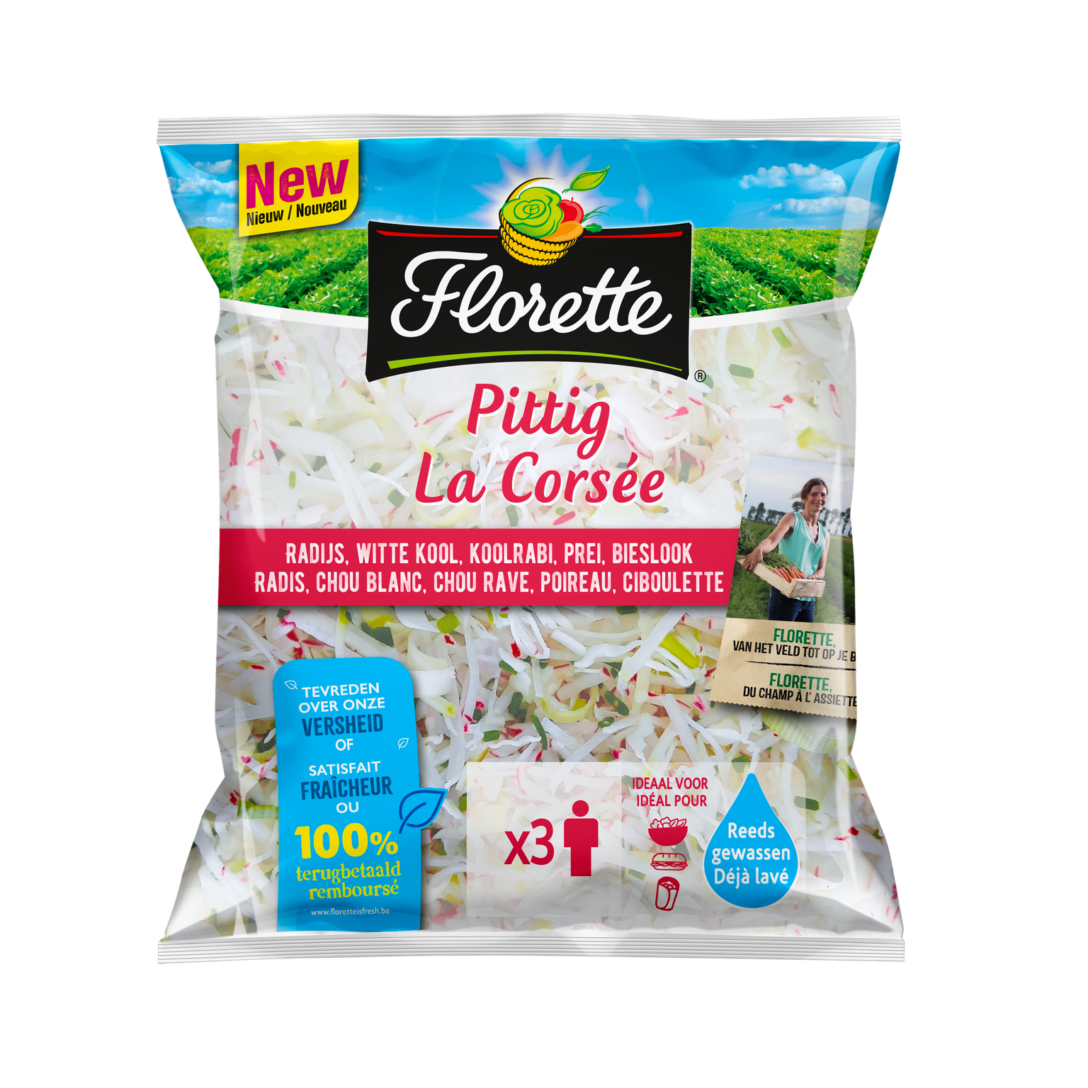 Florette : Pittige rauwkostmix met witloof en appeltjes • Florette